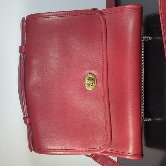 Coach | Bags | Coach Vintage Court Bag 987 Red Leather | Poshmark
